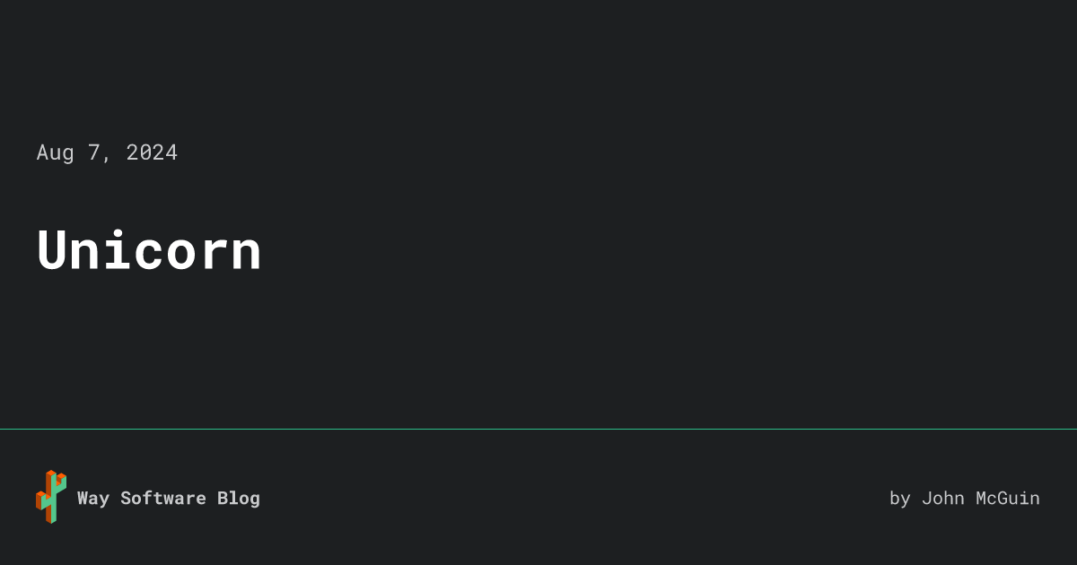 Unicorn • Way Software Blog